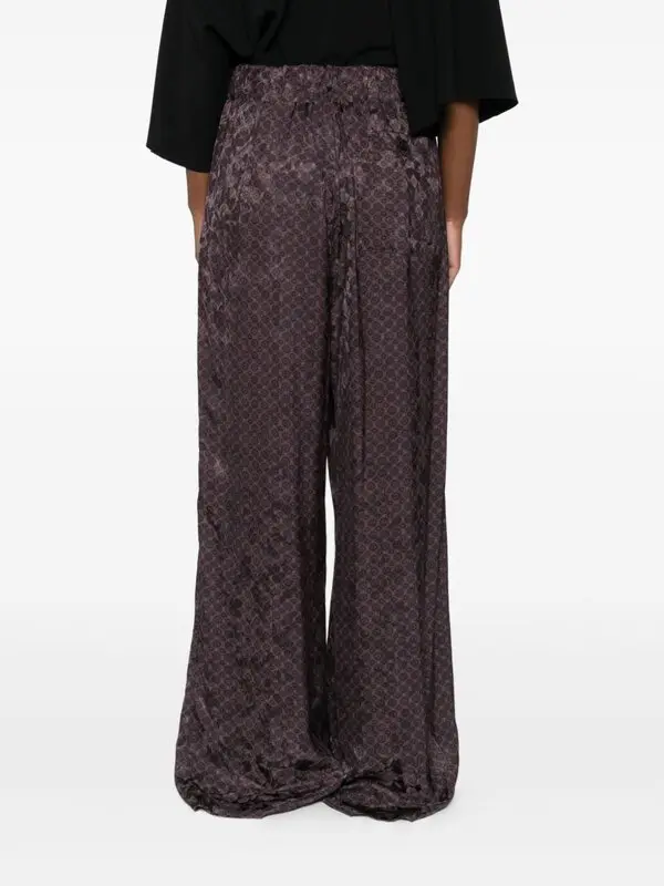 Dries Van Noten Geometric Pattern Trousers - Multicolor