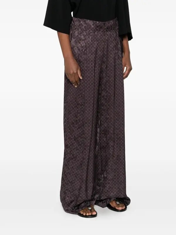 Dries Van Noten Geometric Pattern Trousers - Multicolor
