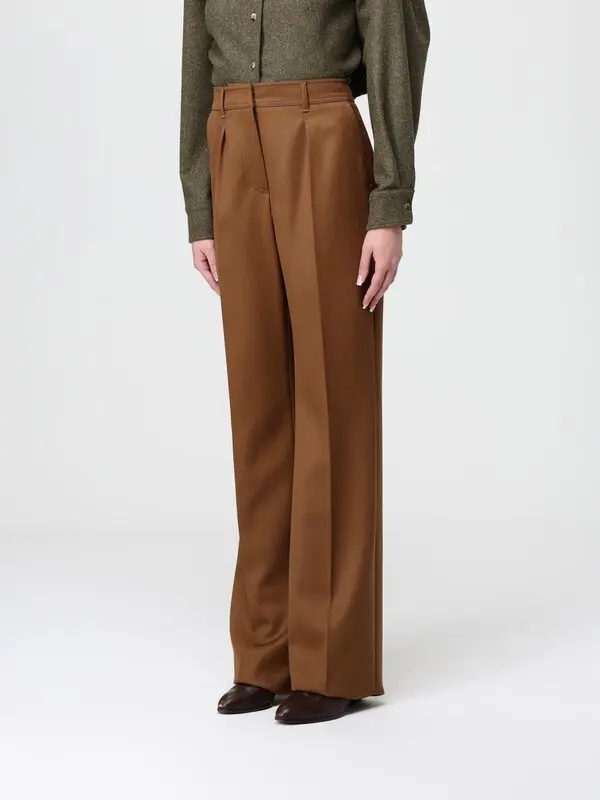 Max Mara Tailored Wide Leg Trousers - Brown