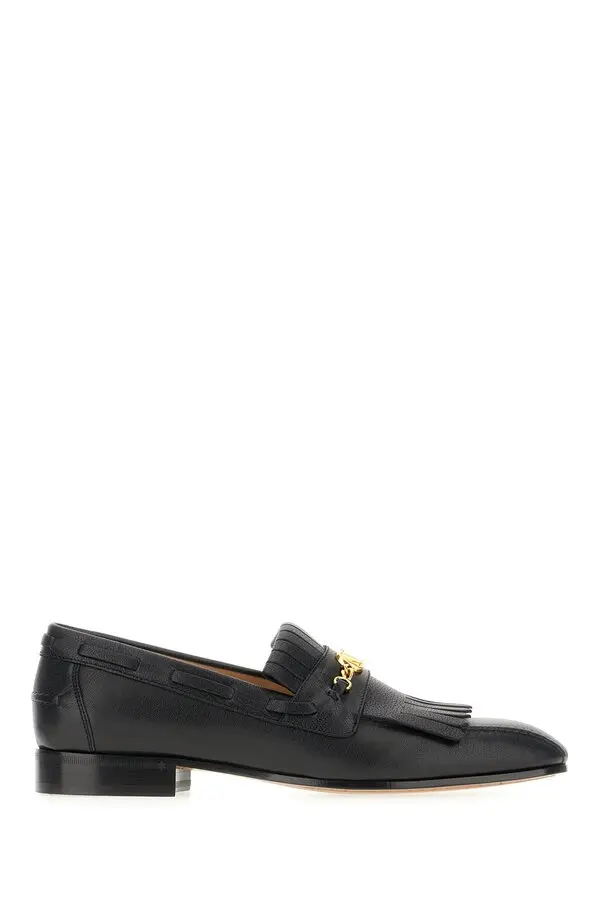 Valentino Garavani Leather Loafers With Horsebit Detail