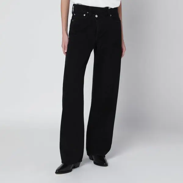 AGOLDE Arc Criss Cross Jeans In Phase Wash - Black