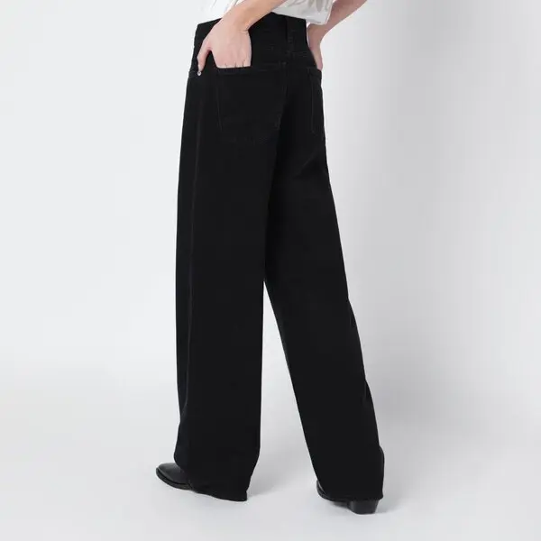 AGOLDE Arc Criss Cross Jeans In Phase Wash - Black