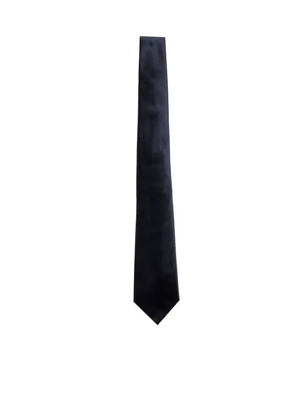 Giorgio Armani Night Blue Twill Tie - Multicolor