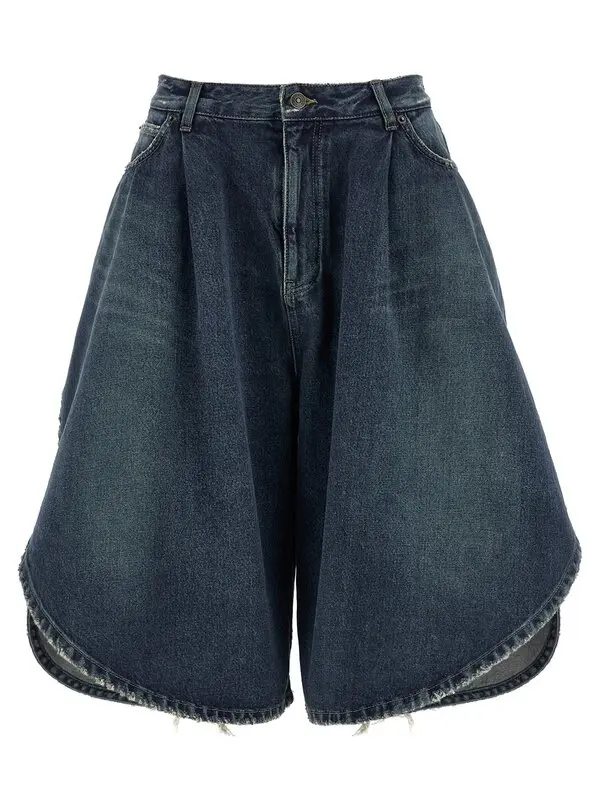 Balenciaga Denim Bermuda Shorts
