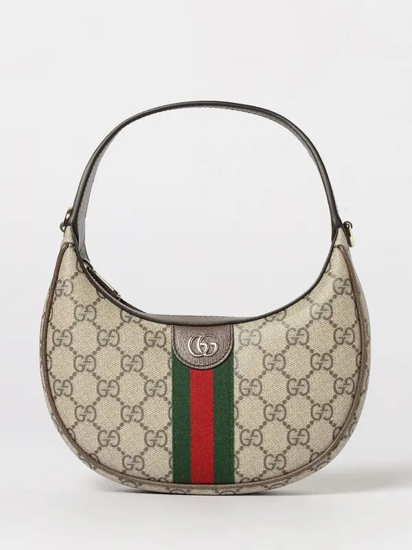 Gucci Monogram Shoulder Bag - Cream