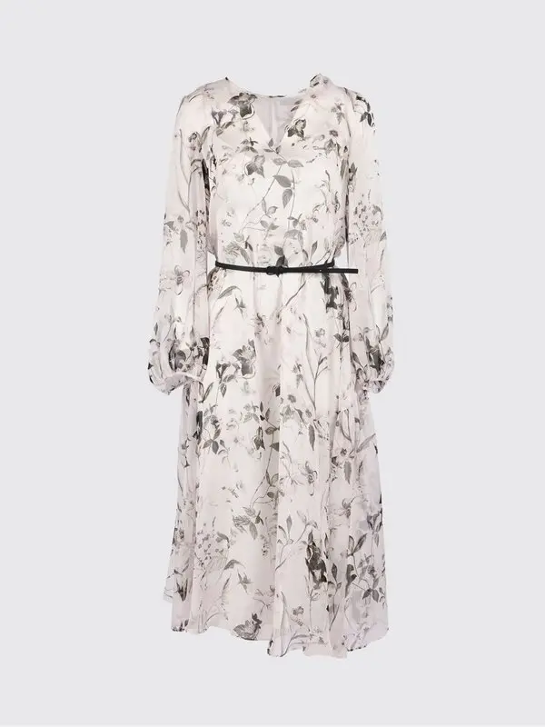 Max Mara Cotton And Ramie Dress - White