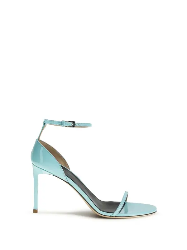 TOM FORD Vertigo Patent Leather Stiletto Sandals - Blue
