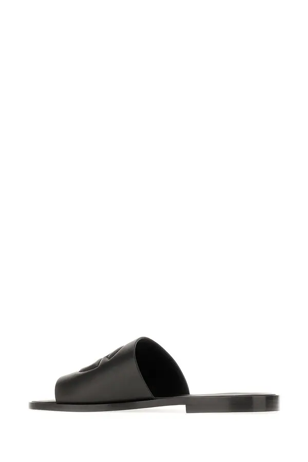 Dolce & Gabbana Embossed Logo Slide Slippers