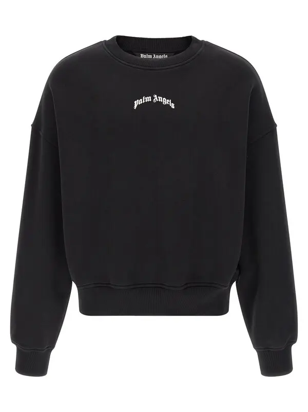 Palm Angels Curved Logo Sweatshirt - Multicolor