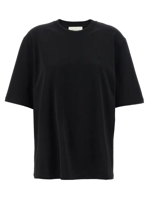 AMI Paris De Coeur T-shirt - Black