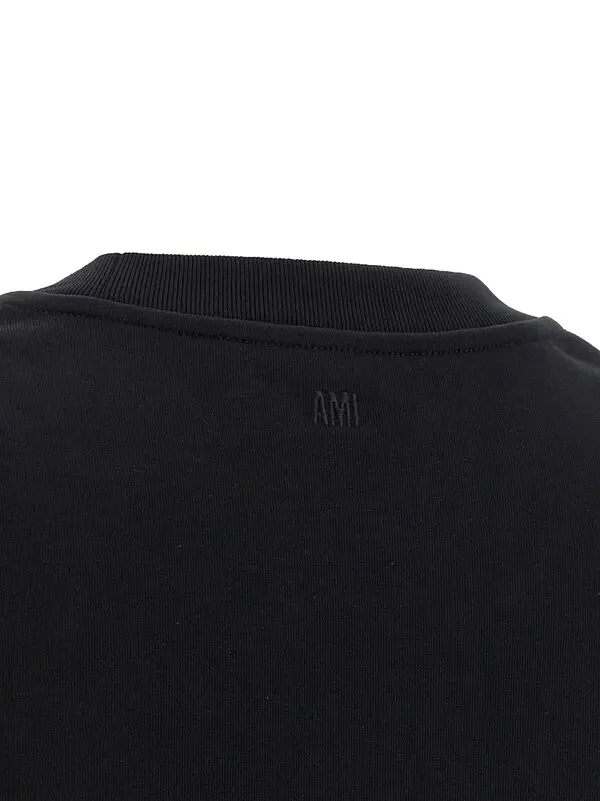 AMI Paris De Coeur T-shirt - Black