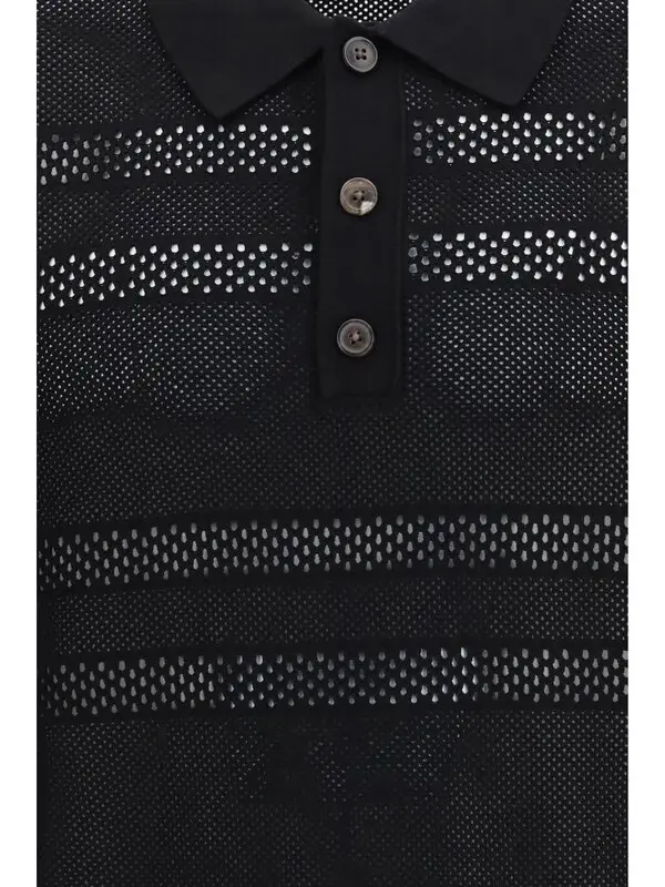 Dries Van Noten Mesh Polo Shirt