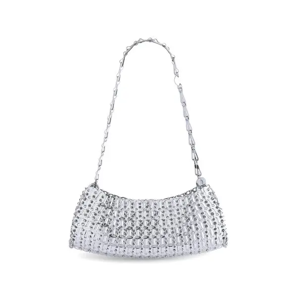 Rabanne Tone Metal Disc Shoulder Bag - Silver