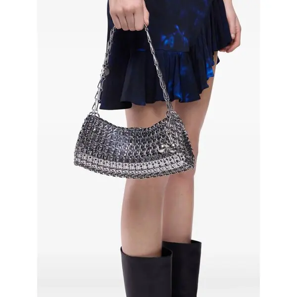Rabanne Tone Metal Disc Shoulder Bag - Silver