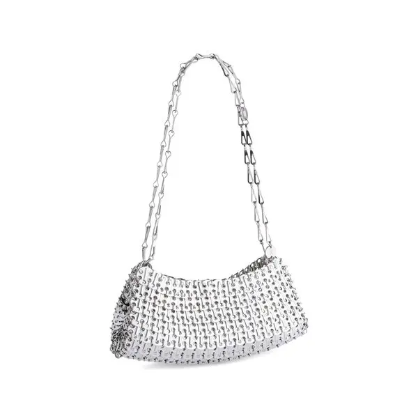 Rabanne Tone Metal Disc Shoulder Bag - Silver