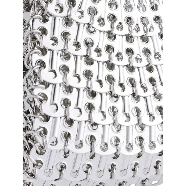 Rabanne Tone Metal Disc Shoulder Bag - Silver