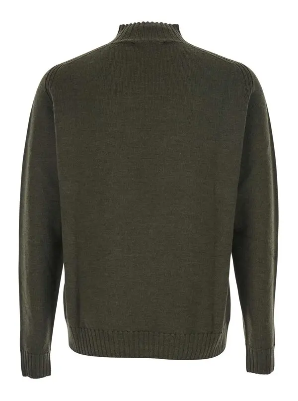 VIVIENNE WESTWOOD Crew Neck Wool Blend Sweater With Embroidered Orb Logo