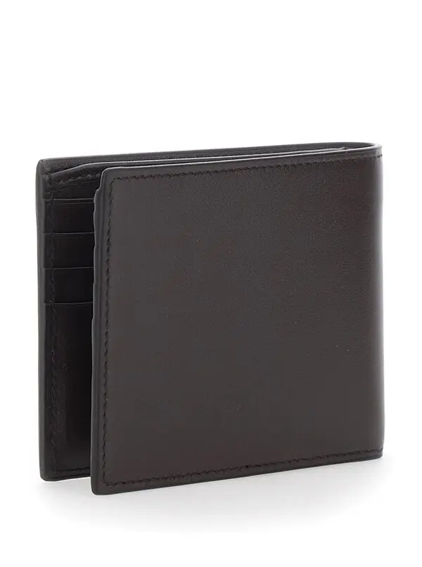 Gucci Bi-fold Wallet With Horsebit On The Front And Logo Imprinted Inside In Leather