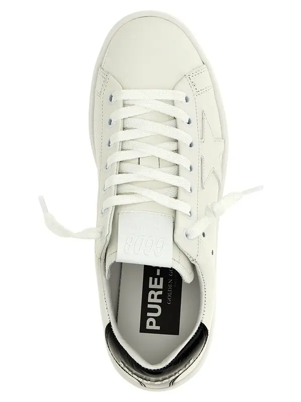 GOLDEN GOOSE Pure Star Leather Sneakers - Black