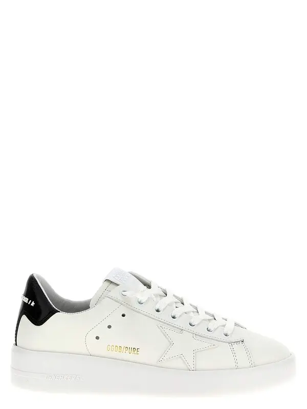 GOLDEN GOOSE Pure Star Leather Sneakers - Black