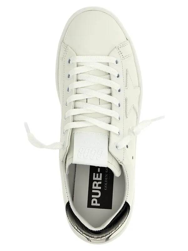 GOLDEN GOOSE Pure Star Leather Sneakers - Black