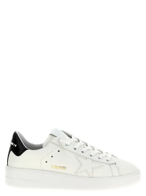GOLDEN GOOSE Pure Star Leather Sneakers - Black