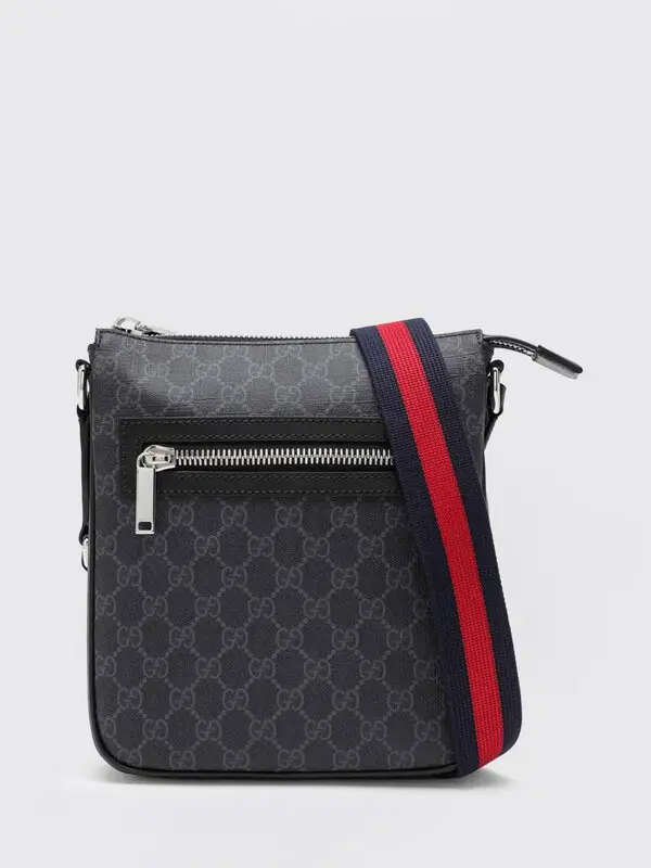 Gucci Monogram Shoulder Bag - Black