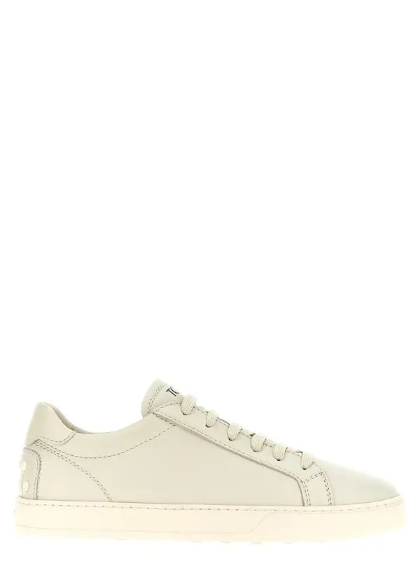 TOD'S Allacciata Cassetta" Leather Lace-up Sneakers