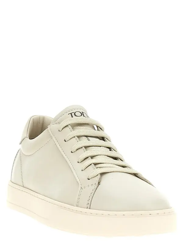 TOD'S Allacciata Cassetta" Leather Lace-up Sneakers