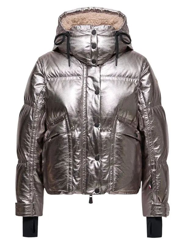 Moncler Celaque Metallic Puffer Jacket