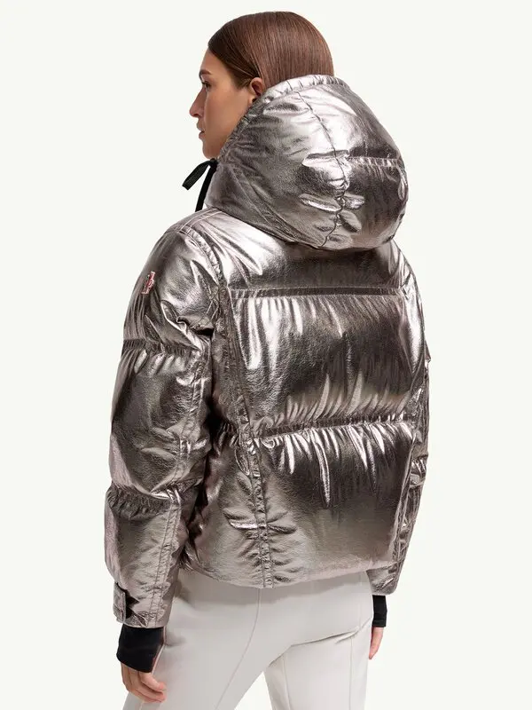 Moncler Celaque Metallic Puffer Jacket