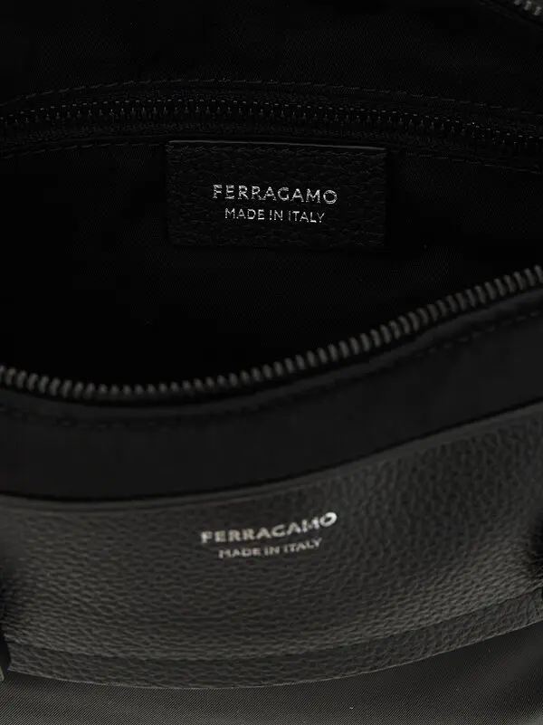 FERRAGAMO Twins Nylon Crossbody Bag
