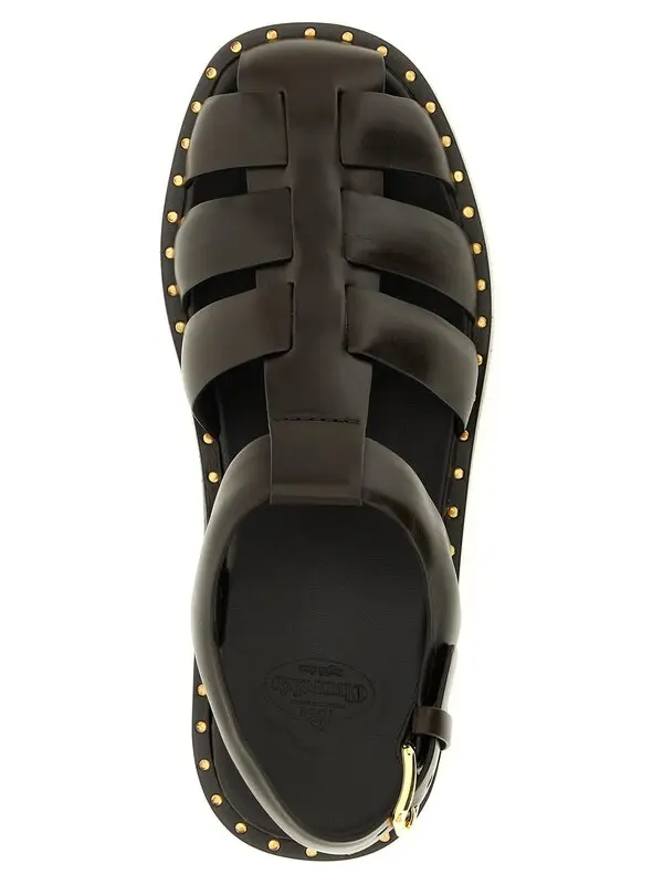Church's Reika Leather Gladiator Sandals With Stud Detailing - Brown