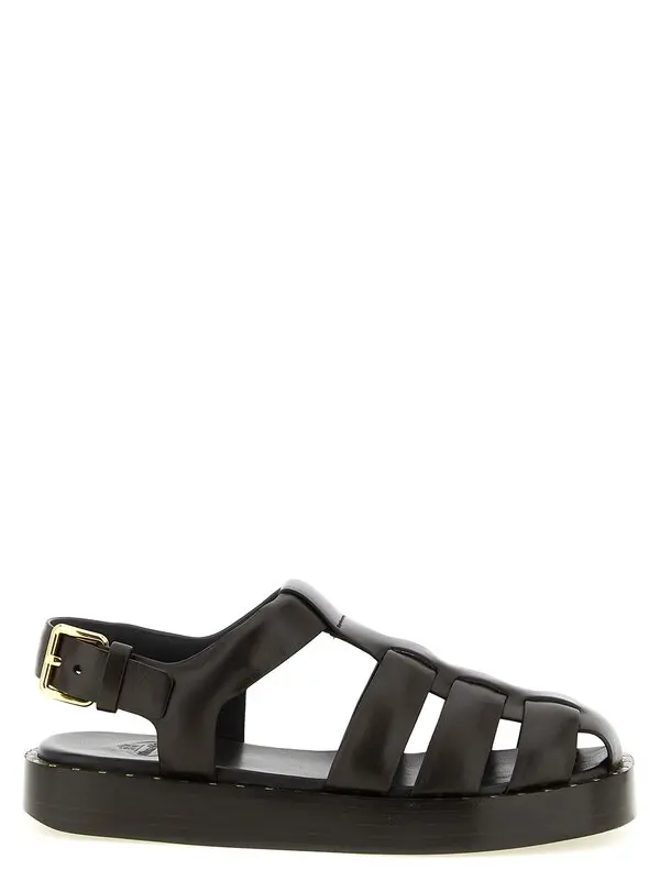 Church's Reika Leather Gladiator Sandals With Stud Detailing - Brown