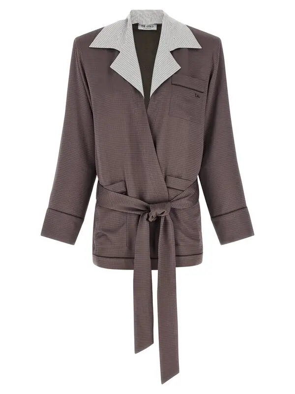 Attico Dressing Gown Blazer - Purple