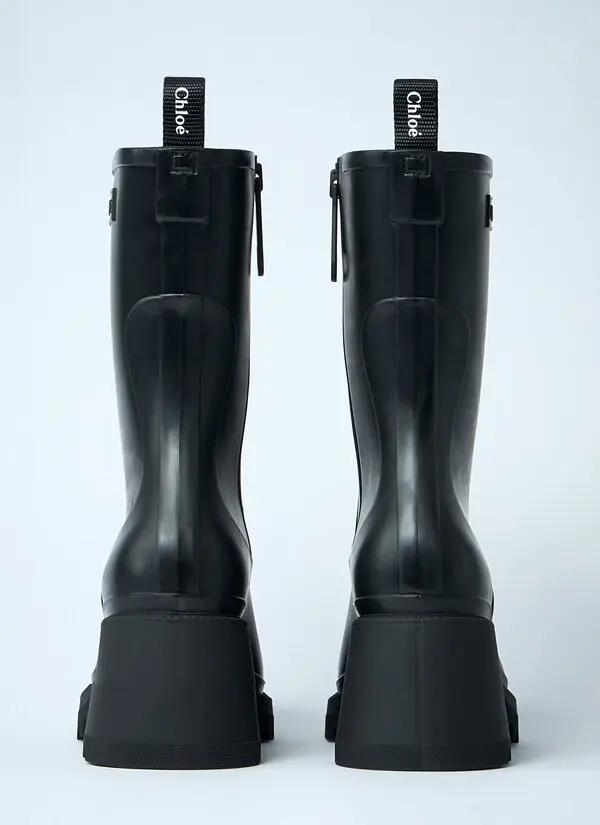 Chloé Betty Square Toe Block Heel Boots