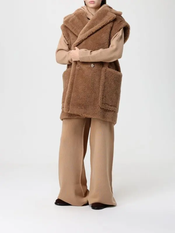 Max Mara Wide Leg Knit Pants - Brown