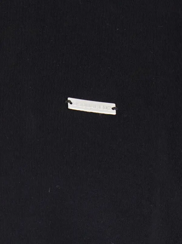 Dsquared2 Crewneck T-shirt With Patch Logo On The Front In Cotton