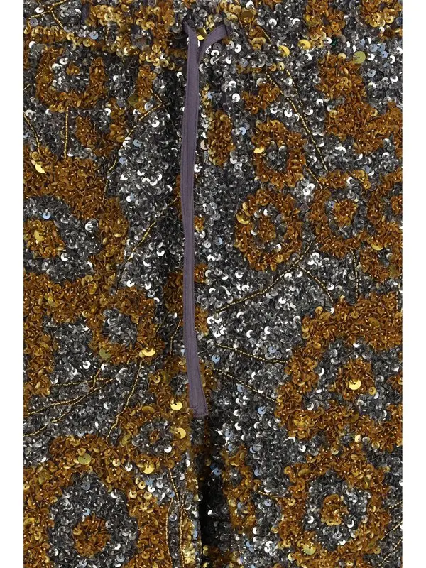 Dries Van Noten Sequin-embellished Drawstring Shorts