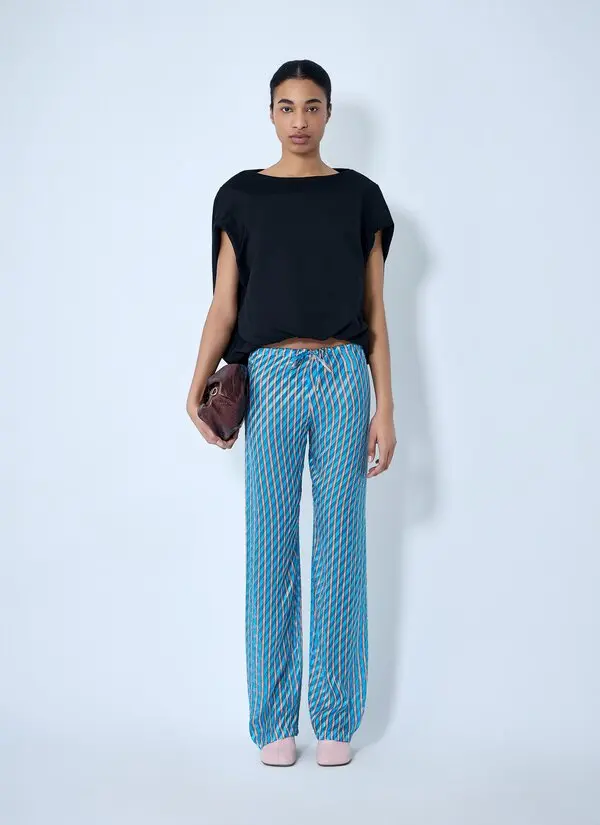 Dries Van Noten Draped Sleeve Top - Black