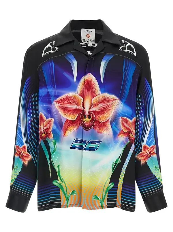 Casablanca Orchid Racer' Shirt - Multicolor