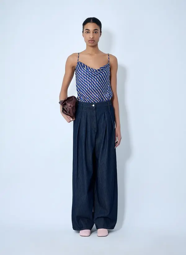 Dries Van Noten High-rise Wide-leg Denim Trousers