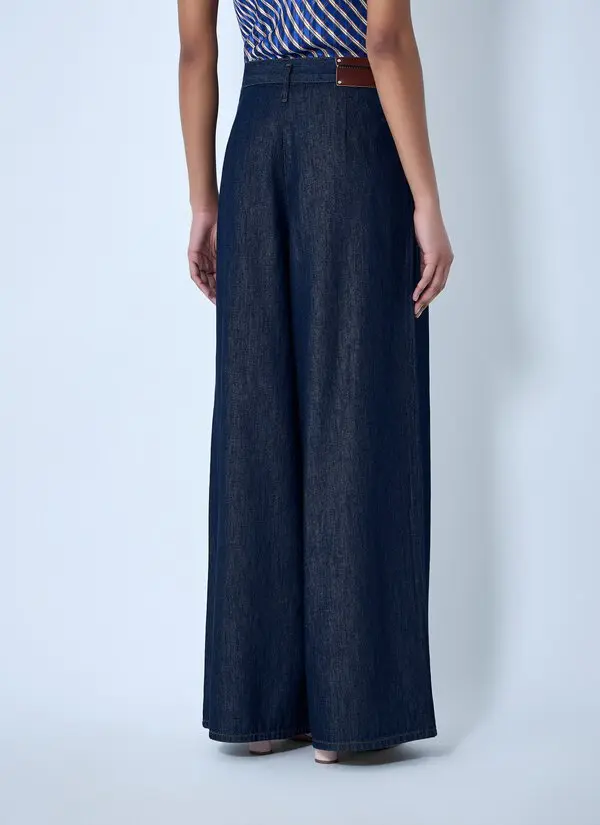 Dries Van Noten High-rise Wide-leg Denim Trousers