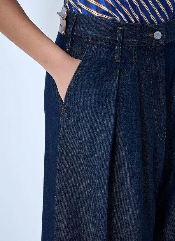 Dries Van Noten High-rise Wide-leg Denim Trousers