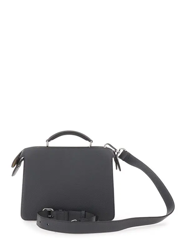 Fendi Iseeu Small Leather Handbag With Removable Pocket - Gray