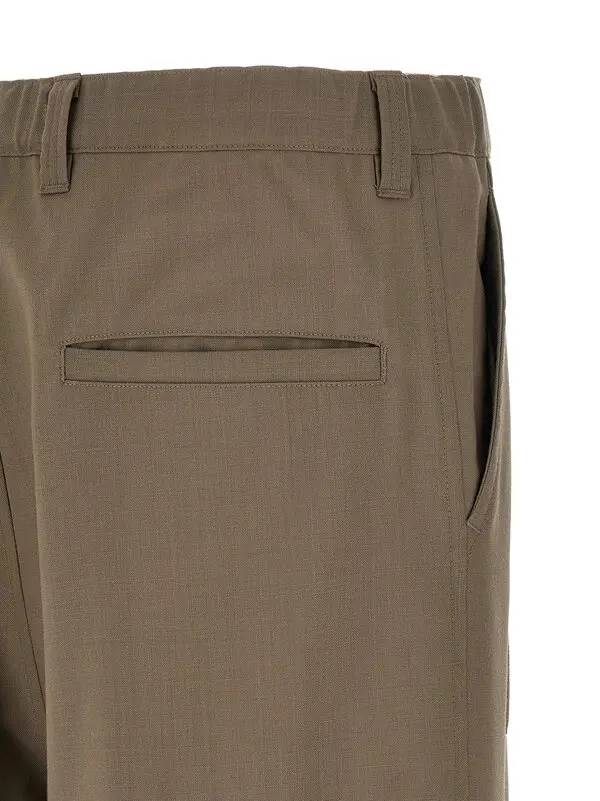 Mihara Yasuhiro Repaired Wool Wide-leg Trousers