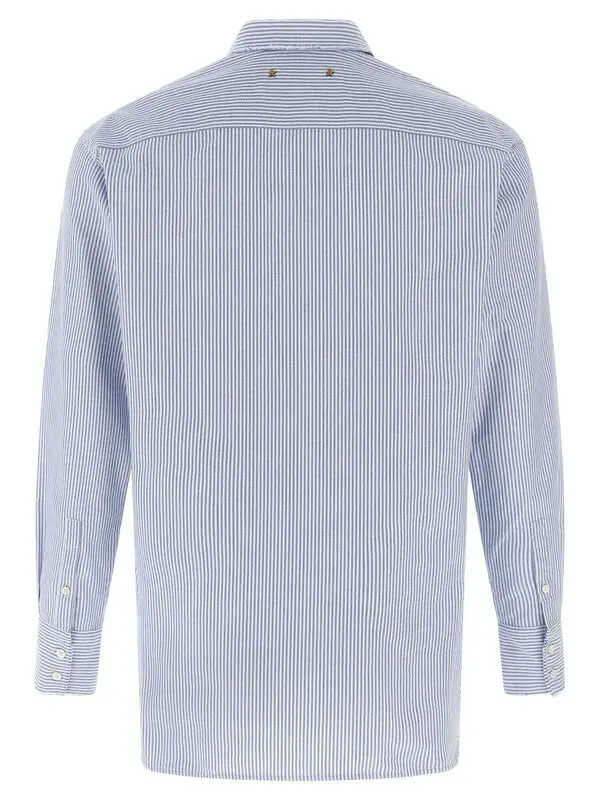GOLDEN GOOSE Batilda Striped Oxford Cotton Shirt