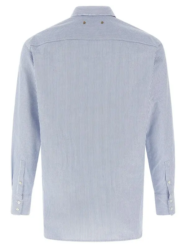 GOLDEN GOOSE Batilda Striped Oxford Cotton Shirt