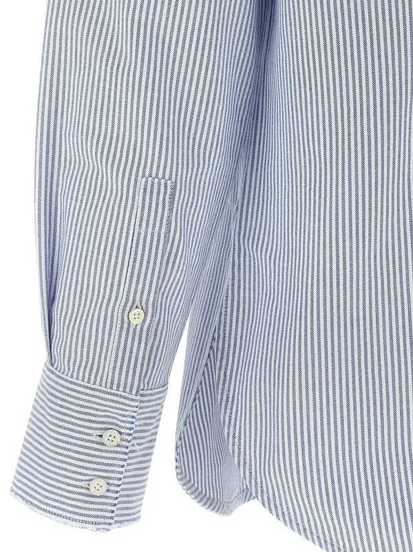 GOLDEN GOOSE Batilda Striped Oxford Cotton Shirt