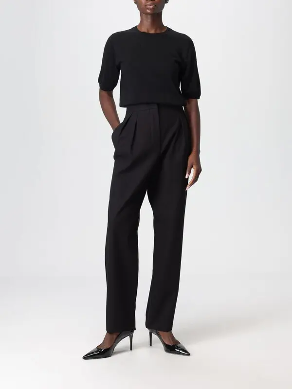 Max Mara Cotton Pleated Trousers